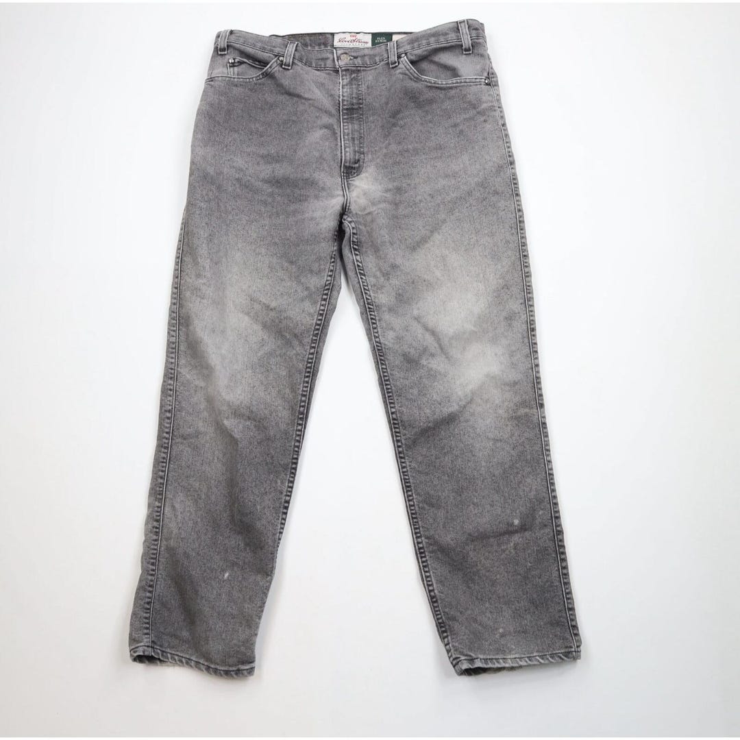 90s Levis 540 Mens 36x30 Distressed Flex Relaxed Fit Denim Jeans Gray ...