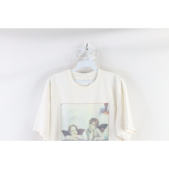 90s Mens Large Spell Out Raphael Two Angels Artist Ar… - Gem