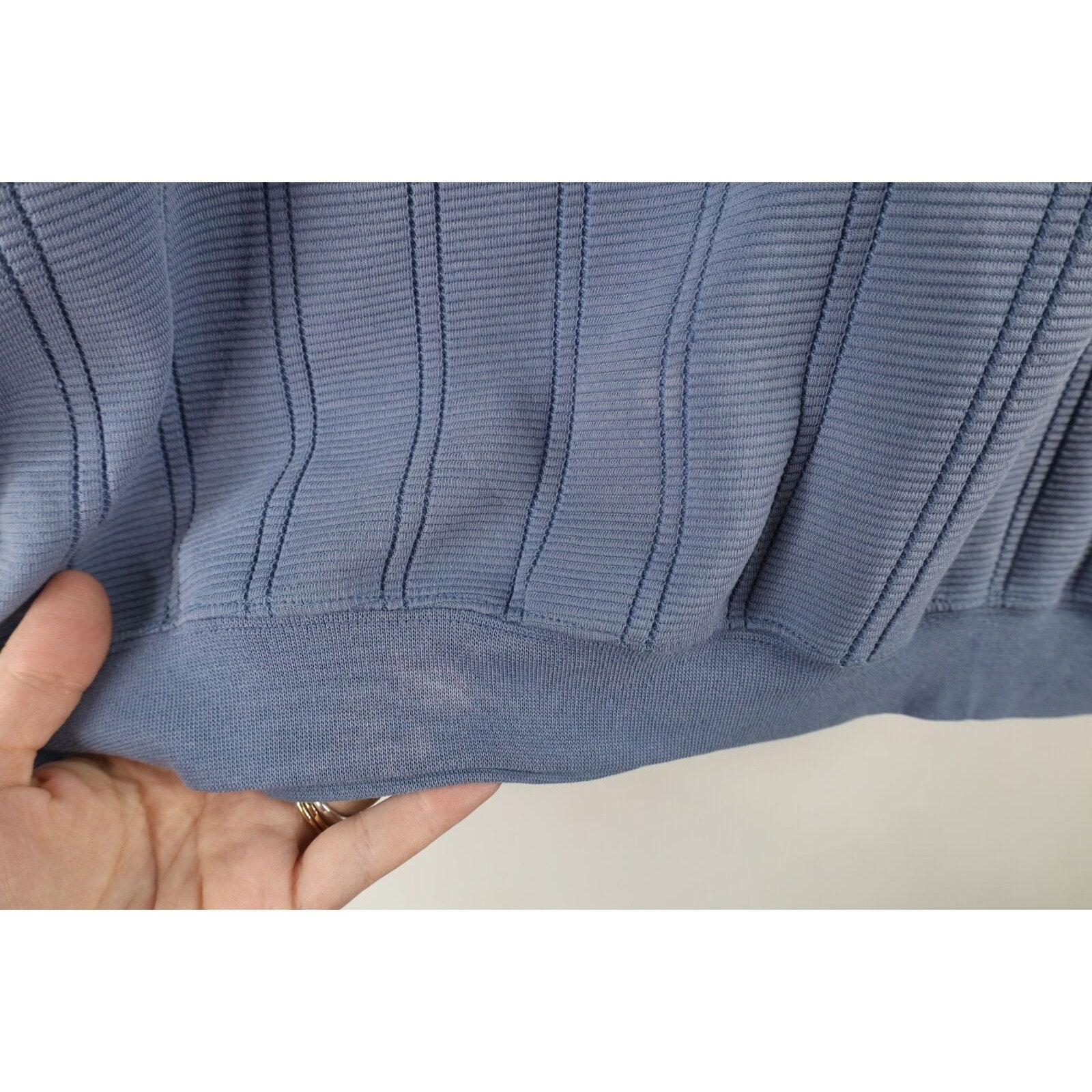 90s Streetwear Mens Large Faded Striped Collared Pullover Polo Shirt ...