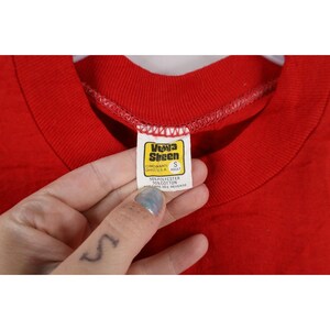 80s Mens Small Spell Out Yba NBA Players YMCA Short Sleeve T-shirt Red ...