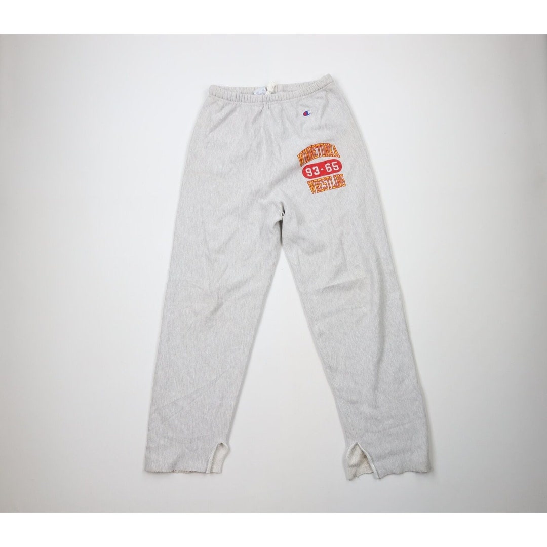 90s Champion Reverse Weave Mens Medium Thrashed Wrestling Sweatpants ...
