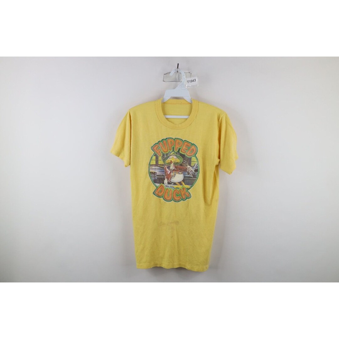 70s Womens Medium Distressed Fupped Duck Funny Drunk Party T-shirt USA ...