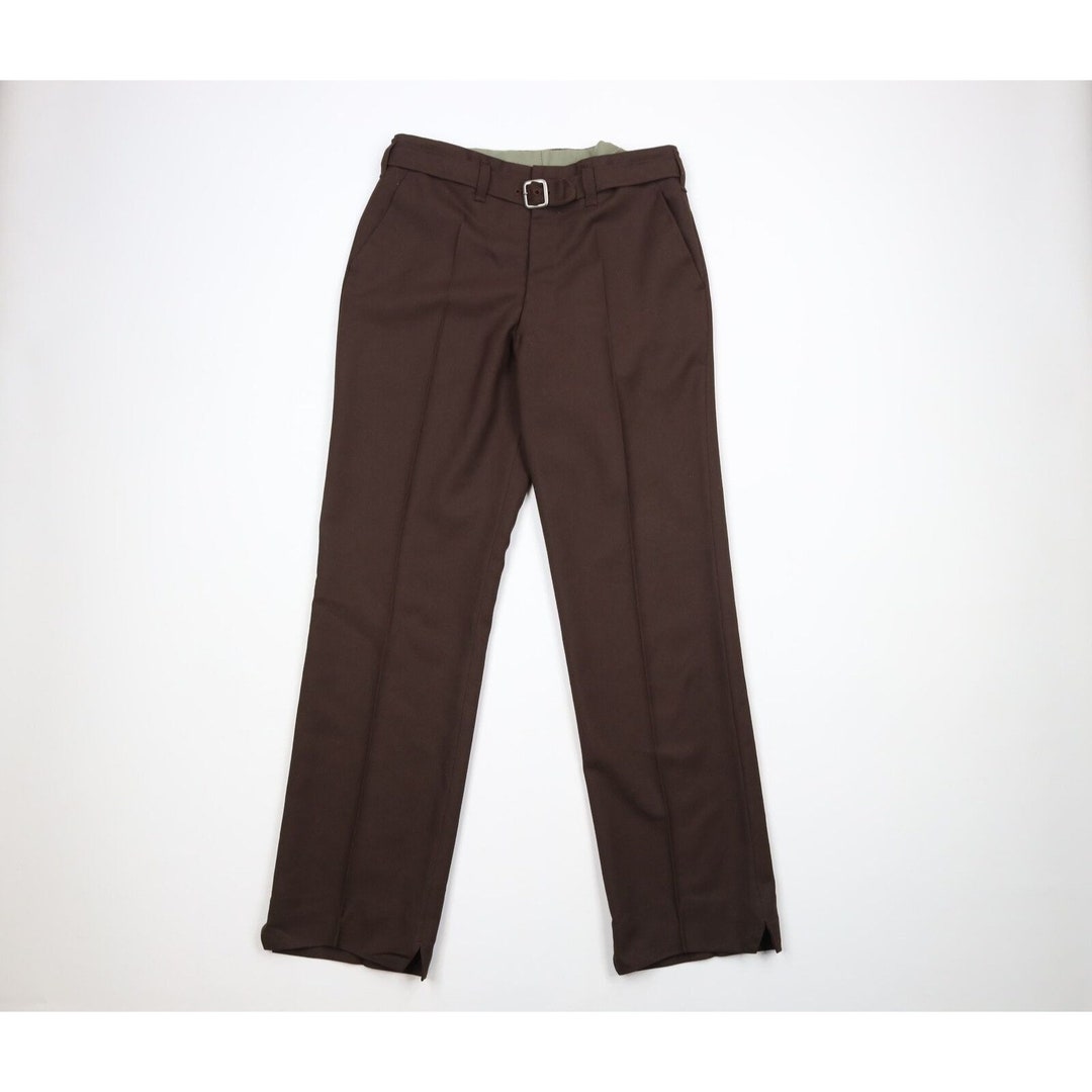 50s 60s Streetwear Mens 32x31 Wool Belted Equestrian Riding Pants Brown ...