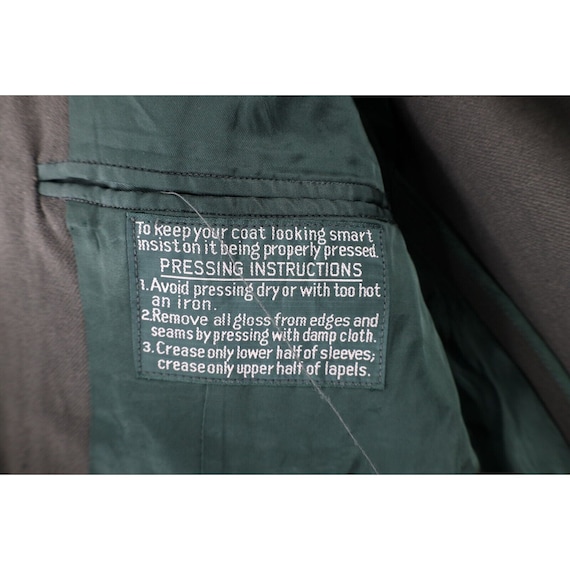 60s Vietnam War Mens 38 Extra Long Wool Serge Green A… - Gem