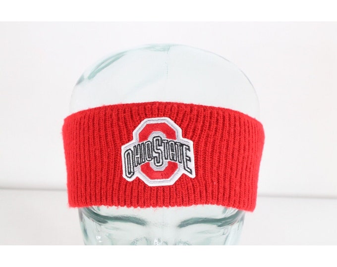 90s Spell Out Ohio State University Ribbed Knit Winter Headband Ear ...
