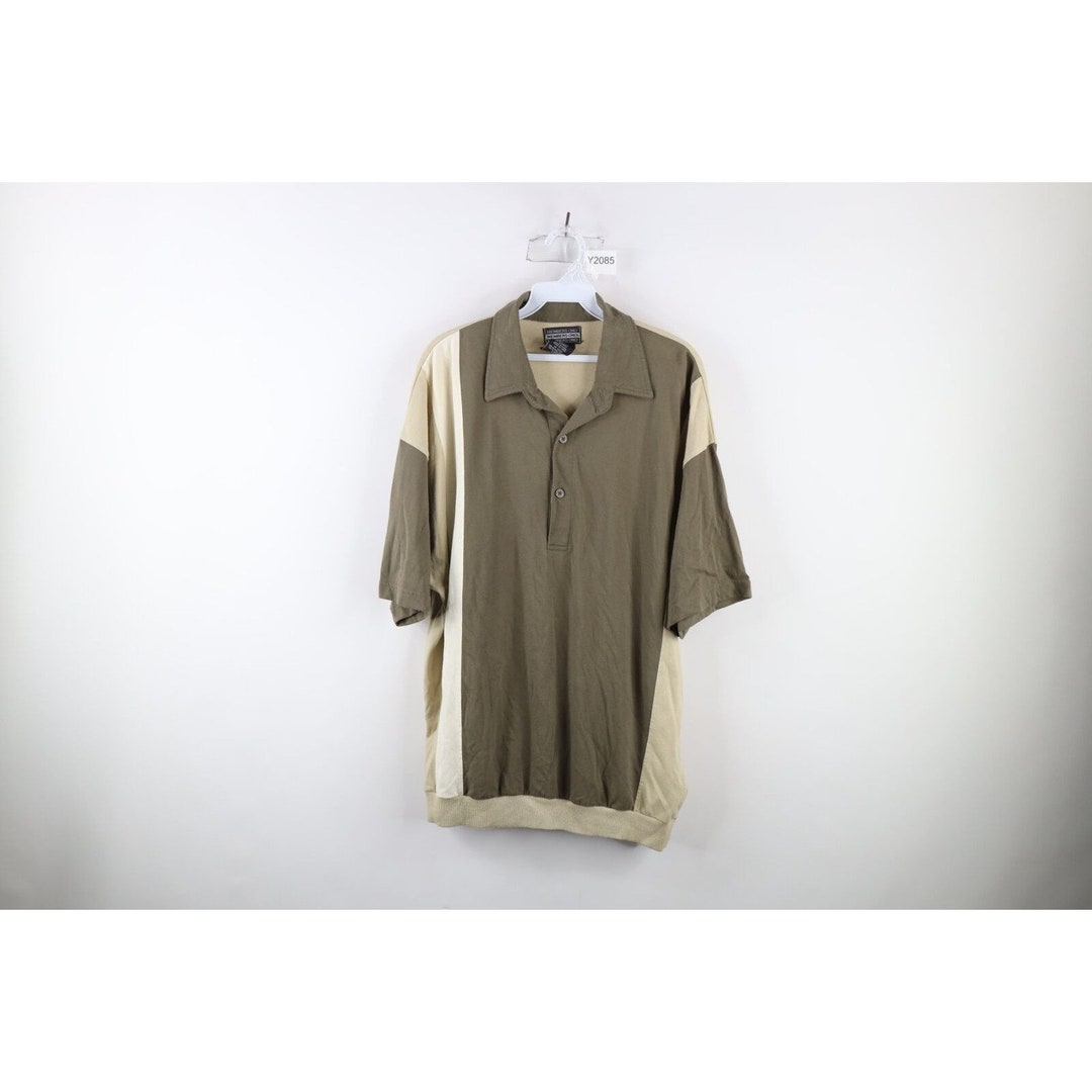 90s Members Only Mens XL Faded Color Block Collared Pullover Polo Shirt ...