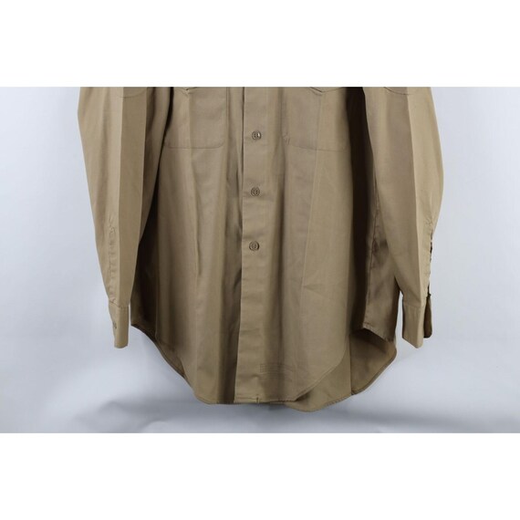 80s Military Mens 15 33 USMC Marines Collared Button … - Gem