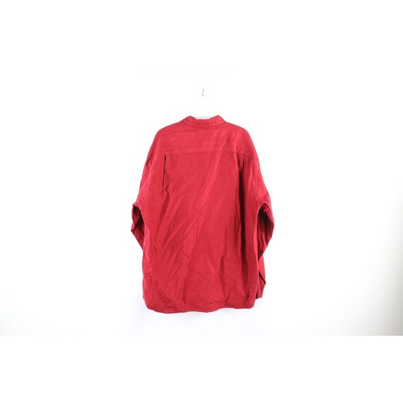 90s Eddie Bauer Mens Medium Faded Chamois Cloth Colla… - Gem