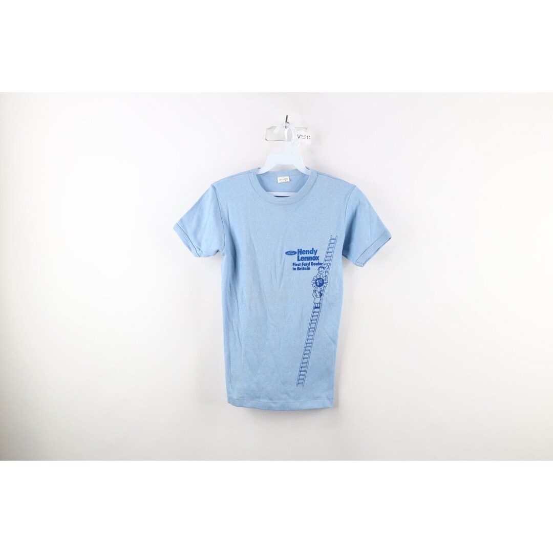 80s Womens Small Ford Motor Company Hendy Lennox Britain First Dealer T ...