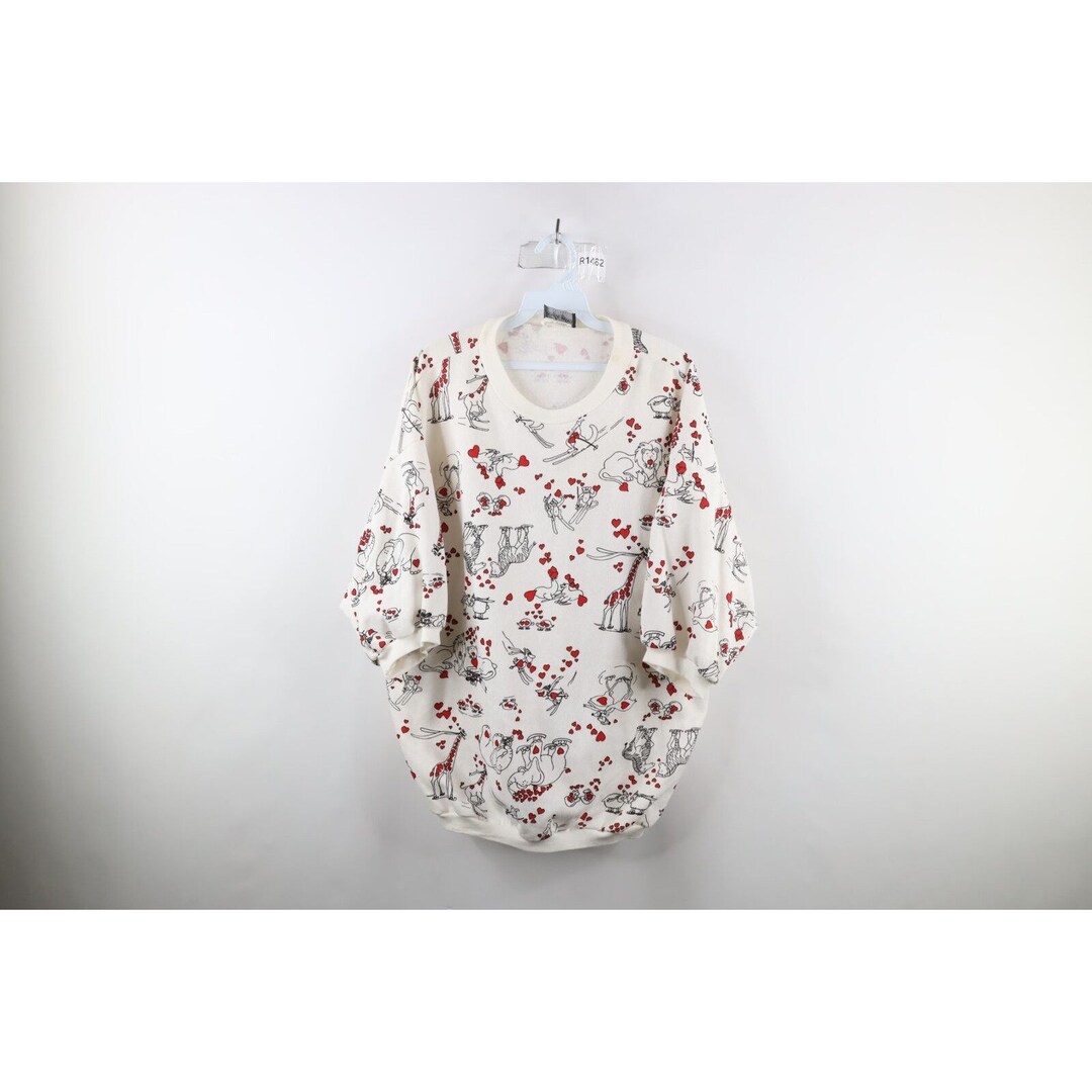 90s Country Primitive Womens OS All Over Print Animal Love Sweatshirt ...