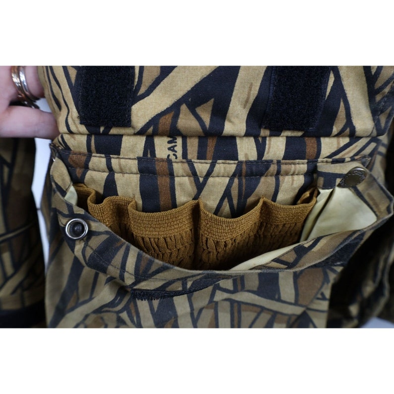 90s Cabelas Mens XL Goretex Waterproof Cattail Camouflage Hooded Jacket ...