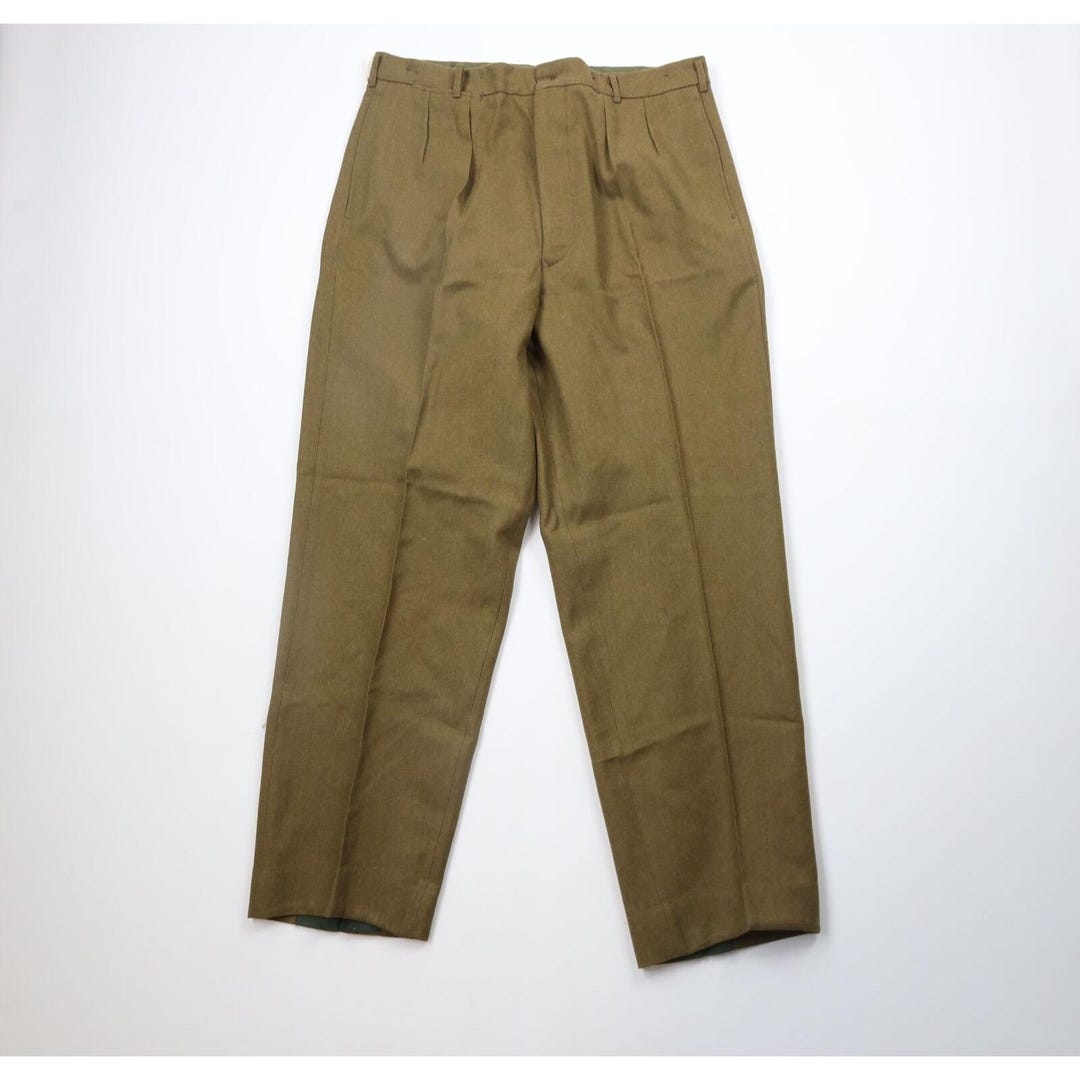 Deadstock Vintage 60s Vietnam War Mens 36x32 Wool Australia Military ...