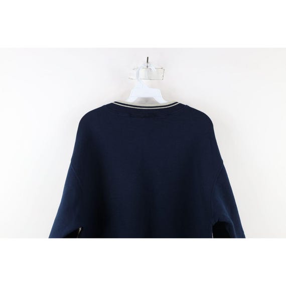 90s Streetwear Mens Large Faded Blank Color Block Cre… - Gem