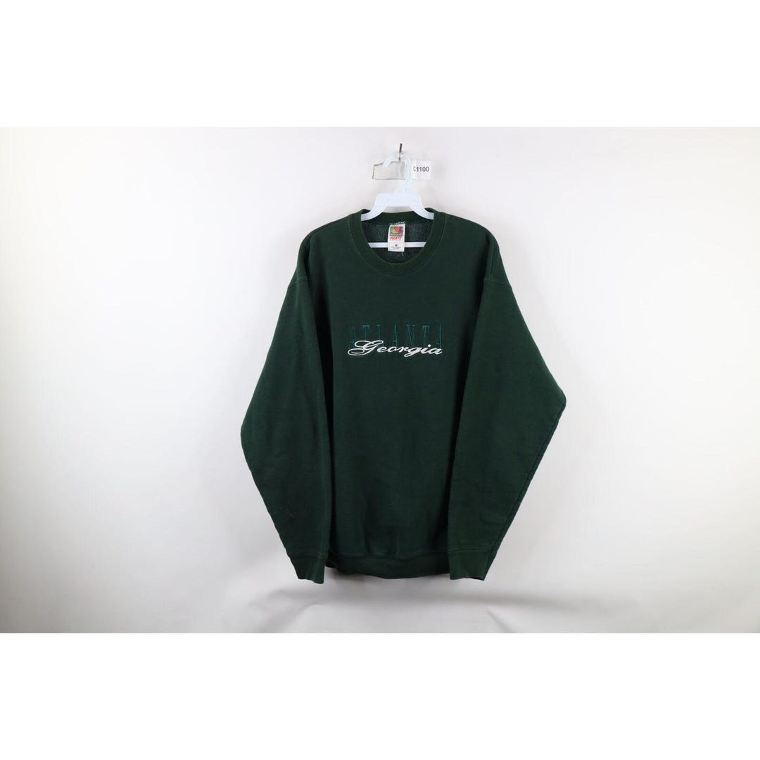 90s Mens Large Faded Heavyweight Atlanta Georgia Crewneck Sweatshirt ...