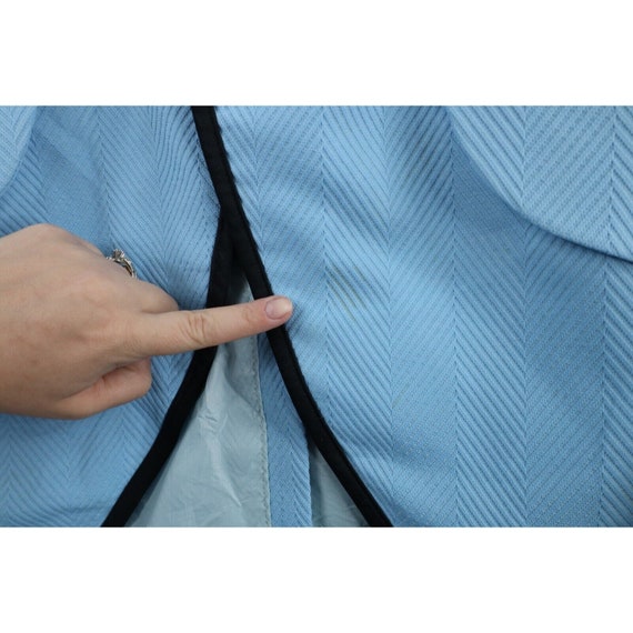 60s Rockabilly Mens 34R Velvet Trim Smoking Prom Tuxe… - Gem