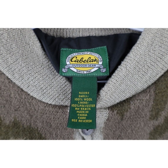 90s Cabelas Mens Small Heavyweight Wool Camouflage Sw… - Gem