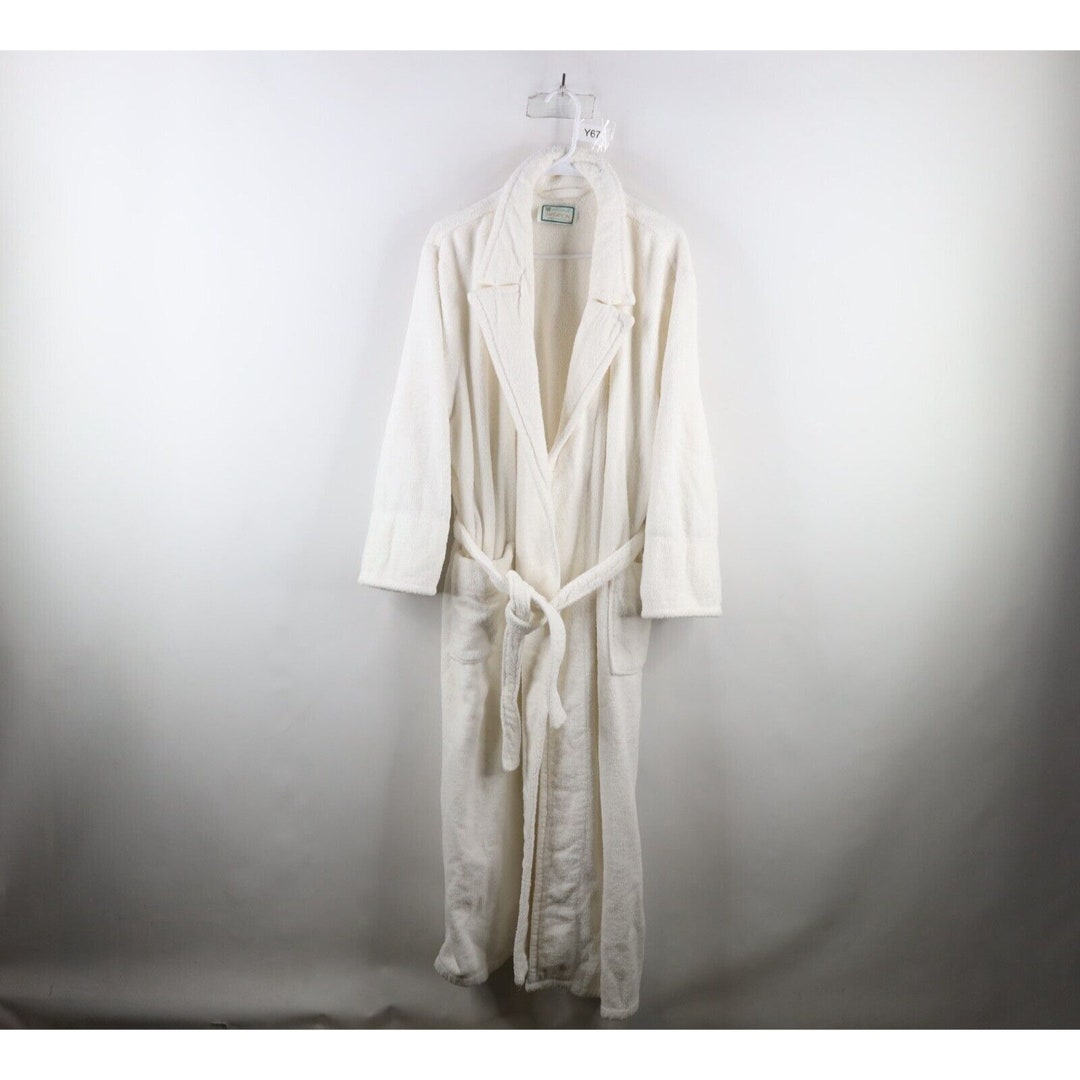 90s Streetwear Mens 2XL Heavyweight Terry Cloth Cotton Belted Bath Robe ...