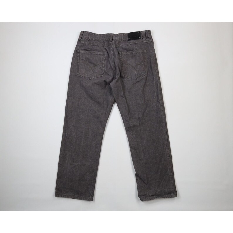 90s Streetwear Mens 36x30 Distressed Baggy Loose Wide Leg Denim Jeans ...