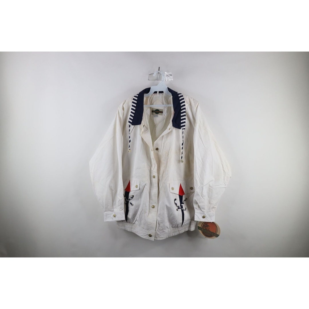 Deadstock Vintage 90s Streetwear Womens 2XL Nautical Sailing ...