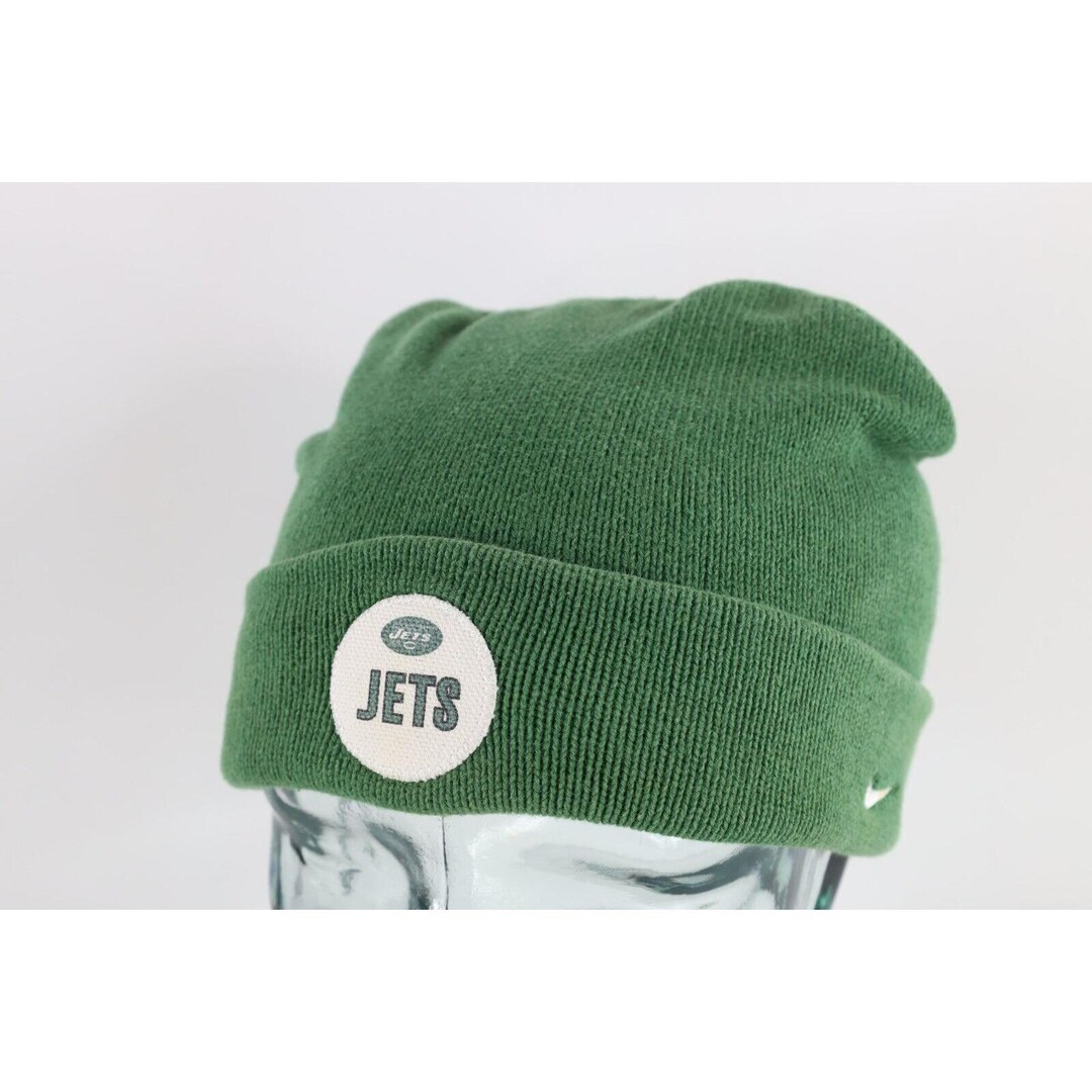 90s Nike Faded Mini Swoosh New York Jets Football Beanie Hat, Vintage ...