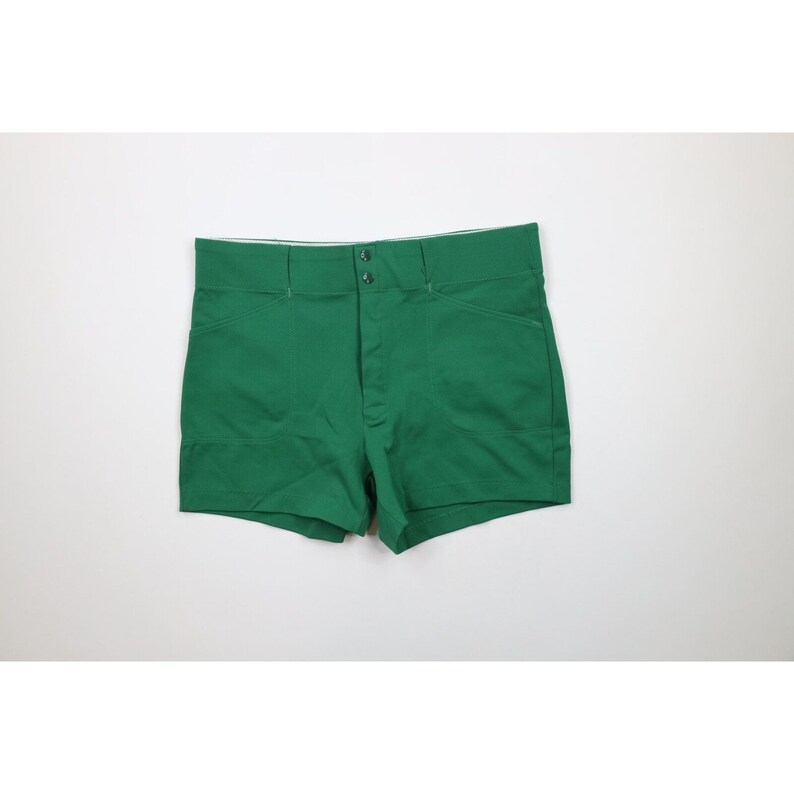 70s Sand Knit Mens XL Above Knee Coach Coaches Shorts Kelly Green USA ...