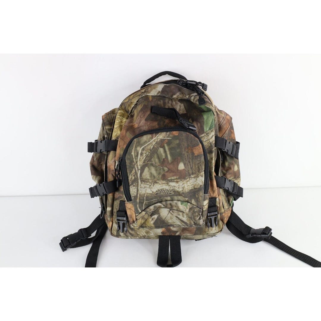 90s Streetwear Realtree Camouflage Hunting Mini Treestand Backpack Bag ...