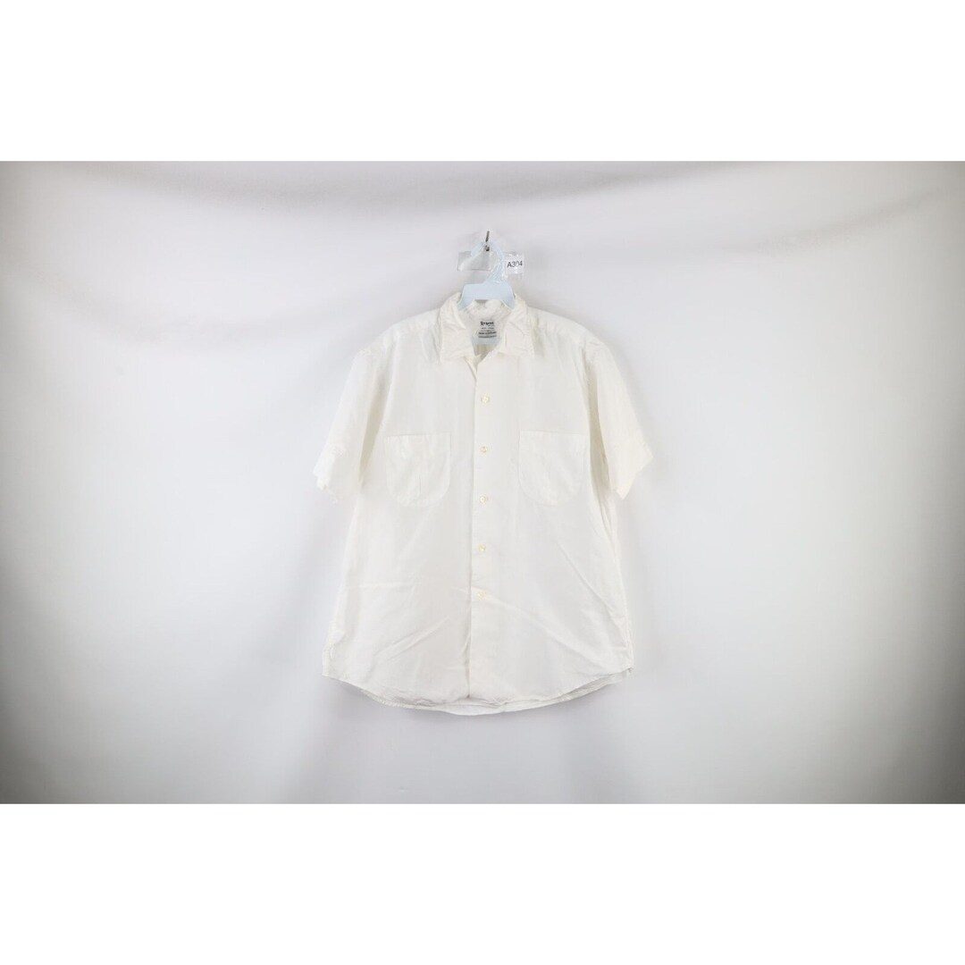 50s Rockabilly Mens Large 2x2 Fabric Sanforized Single Needle Button ...