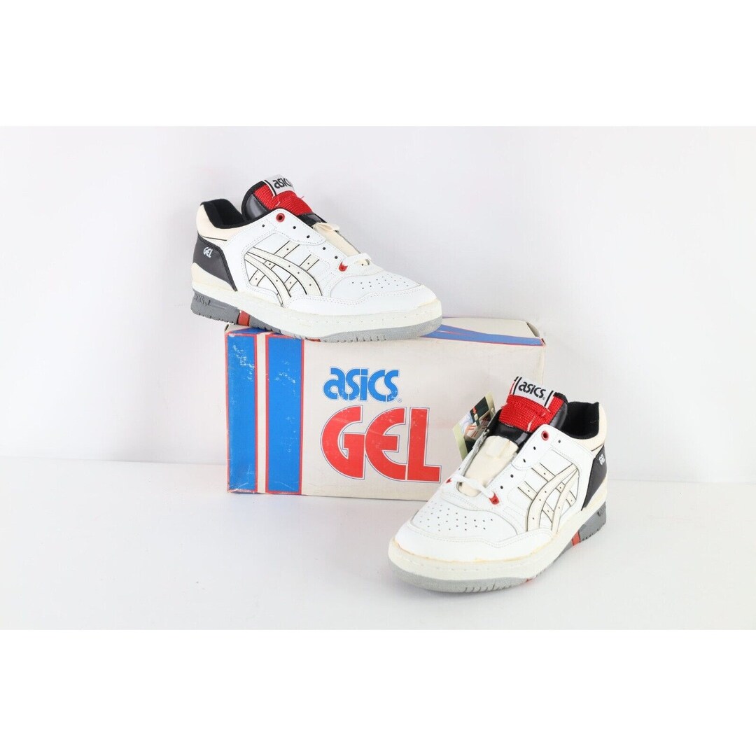 NOS Vtg 90s Asics Mens 11 Spell Out Gel Extreme Lo Sneakers Shoes White ...