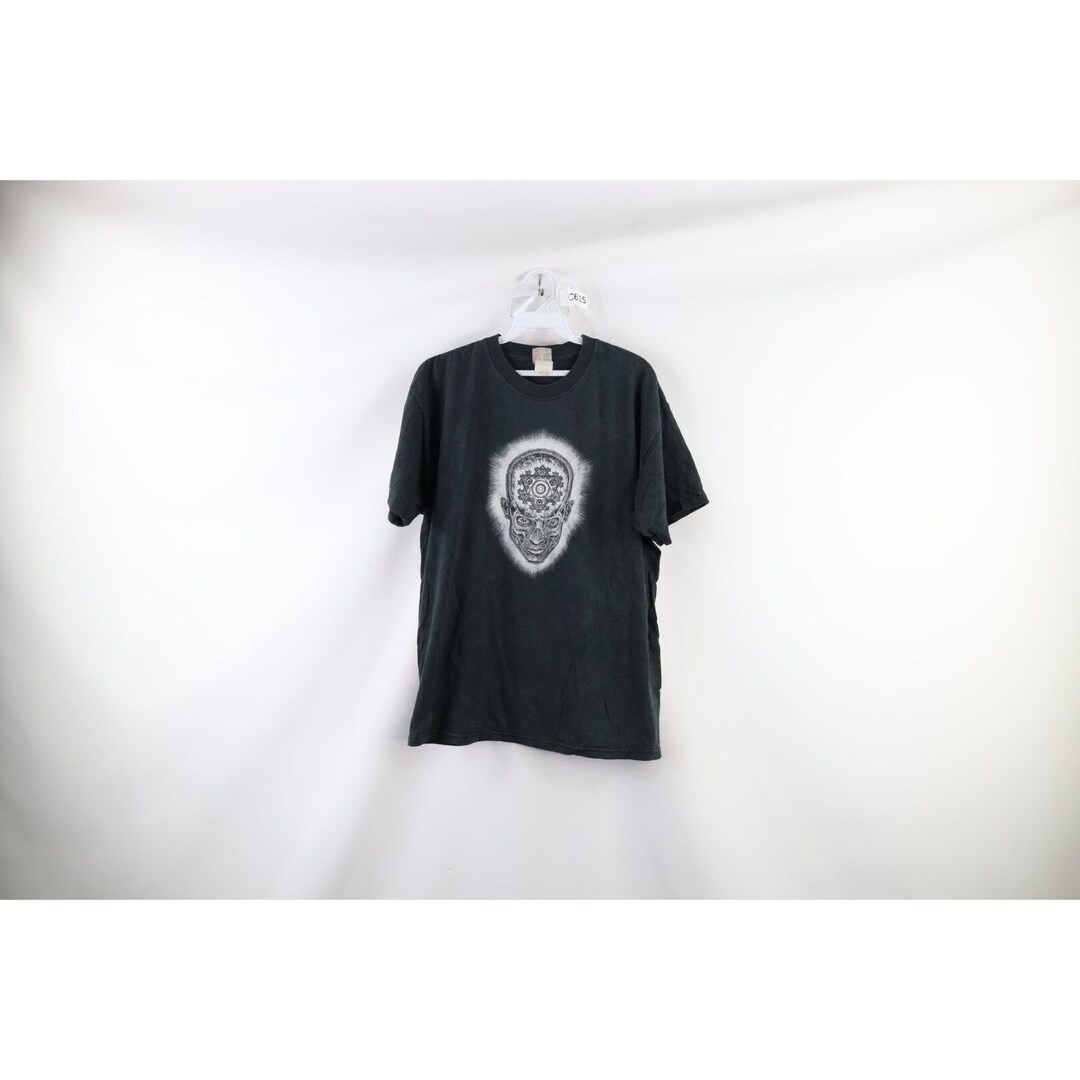 Y2K Mens XL Faded Alex Grey Tool Chapel of Sacred Mirrors T-shirt Black ...