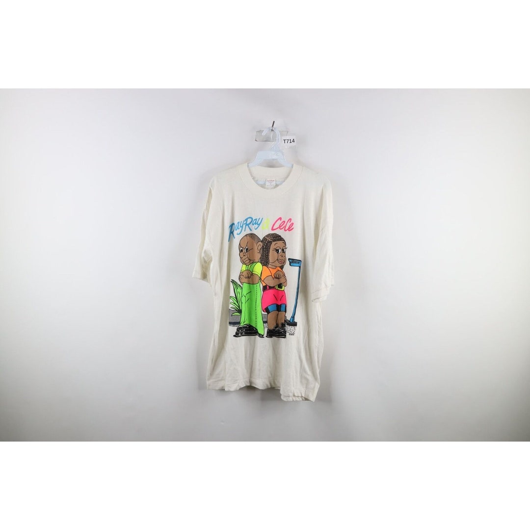 90s Streetwear Mens XL Hip Hop Street Life Short Sleeve T-shirt White ...