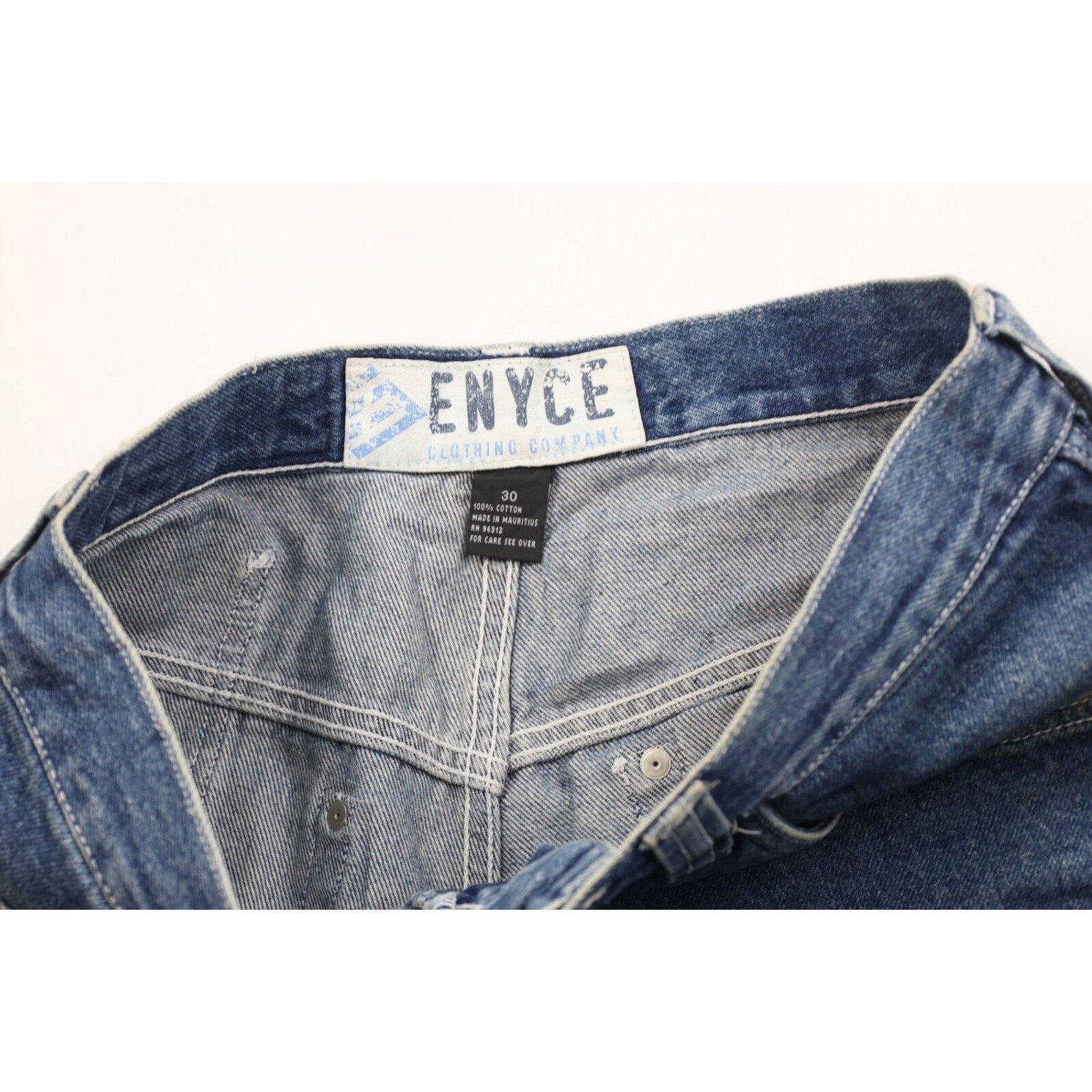 90s Streetwear Mens 30 Distressed Baggy Fit Hip Hop Denim Jean Shorts ...