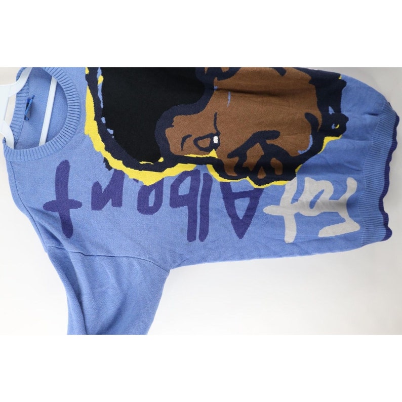 90s FUBU Mens 2XL Spell Out Fat Albert and the Junkyard Gang Knit Sweater, Vintage Fubu Knit ...