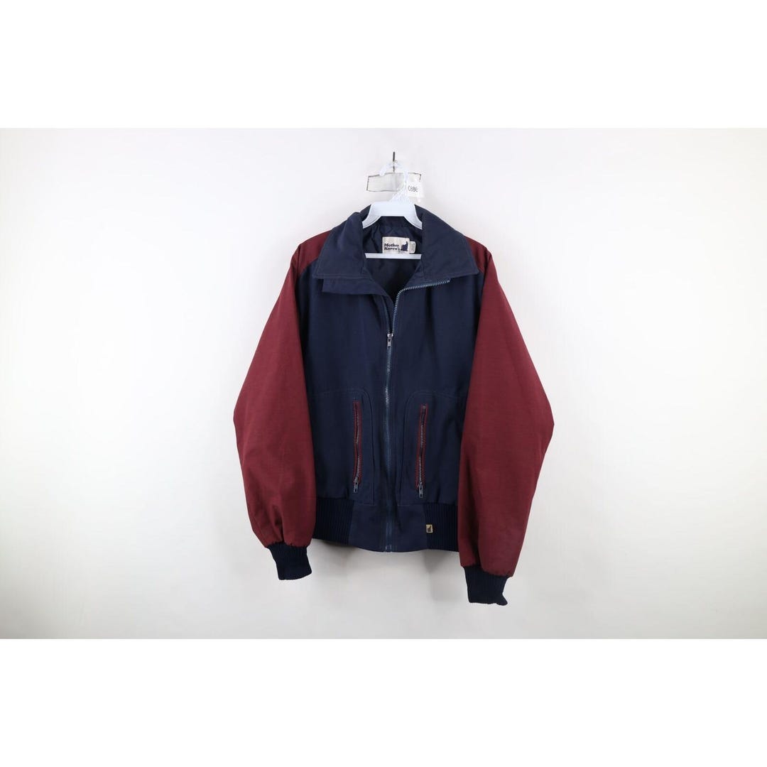 80s 90s Mother Karens Mens Medium Color Block Powder Ski Jacket USA ...