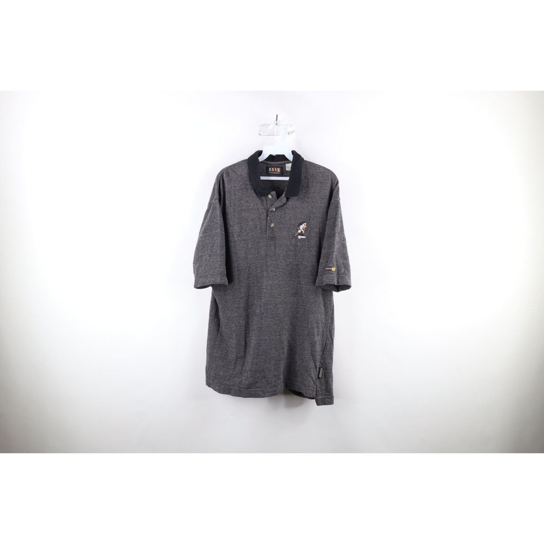 90s Disney Mens Large Snow White Grumpy Dwarf Collared Golf Polo Shirt ...