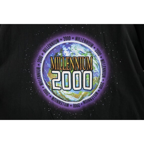 Vintage Y2K 2000 The Millennium Mens Large Faded Spel… - Gem
