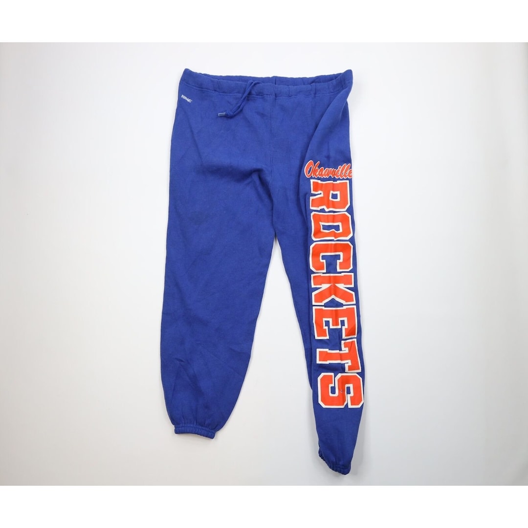 80s Bike Mens Small Distressed Okawville Rockets Sweatpants Joggers USA ...