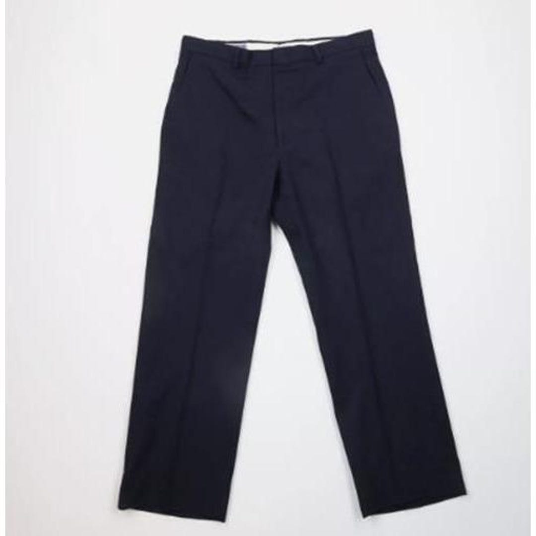 70s Pendleton Mens 34x30 Distressed Wool Wide Leg Pants Trousers Blue ...