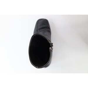 70s Hanover Mens Size 7 Distressed Side Zip Leather Chelsea Boots Black ...