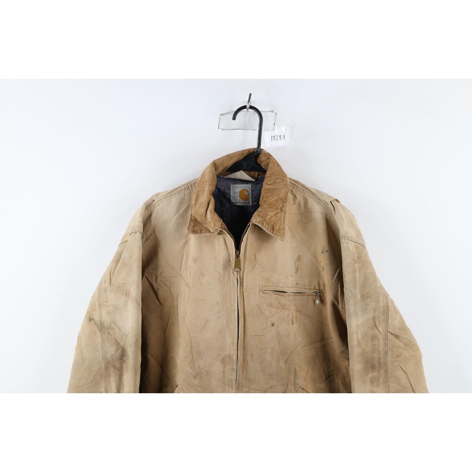 80s Carhartt 100 Year Mens Large Thrashed Blanket Lined 80s Carhartt 100 Year Mens Large Thrashed Blanket Lined