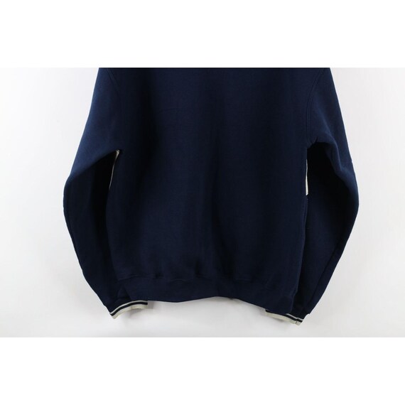 90s Streetwear Mens Large Faded Blank Color Block Cre… - Gem