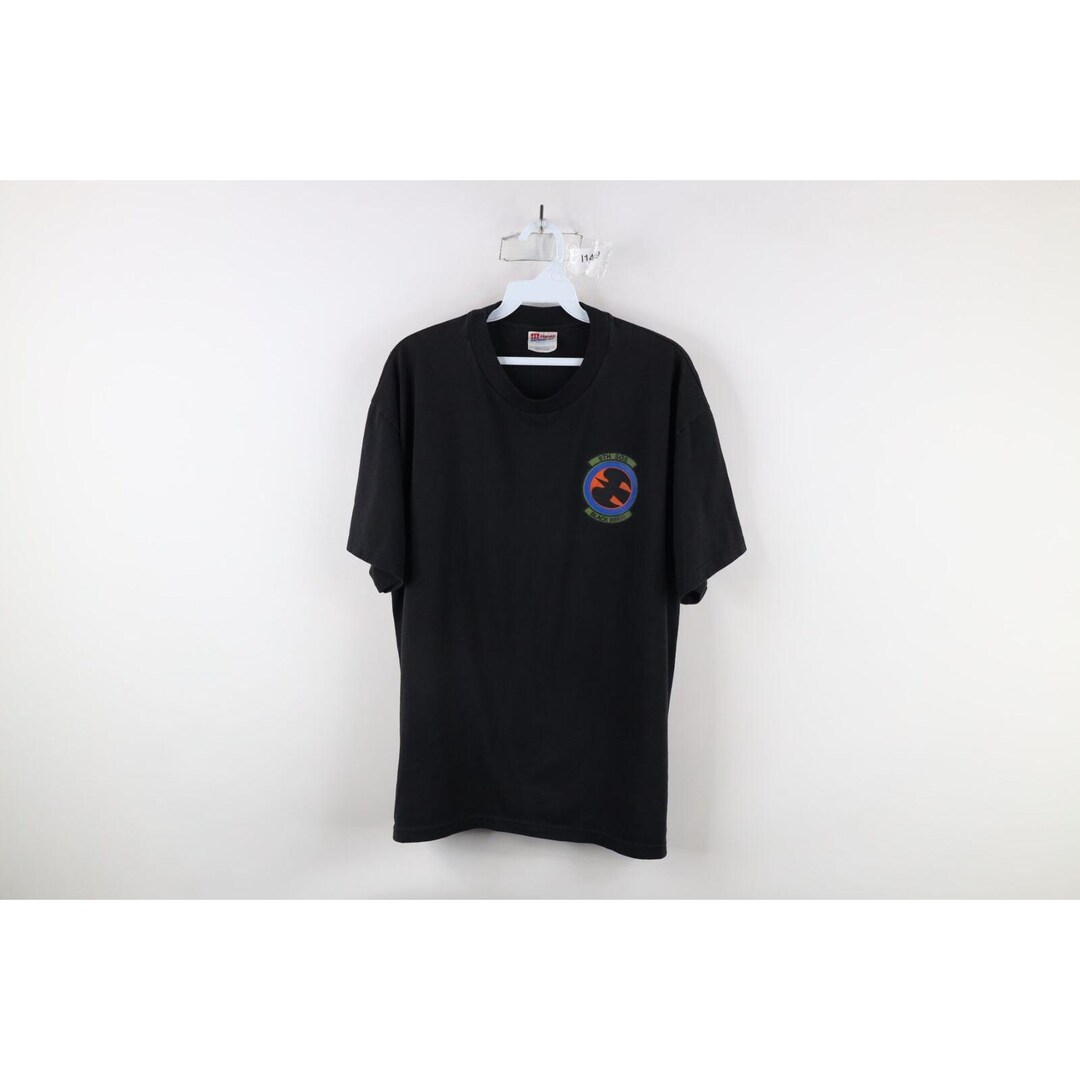 90s Mens Large Faded 8th Special Operations Squadron Black Birds T ...