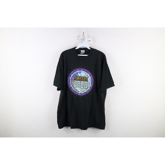 Vintage Y2K 2000 The Millennium Mens Large Faded Spel… - Gem
