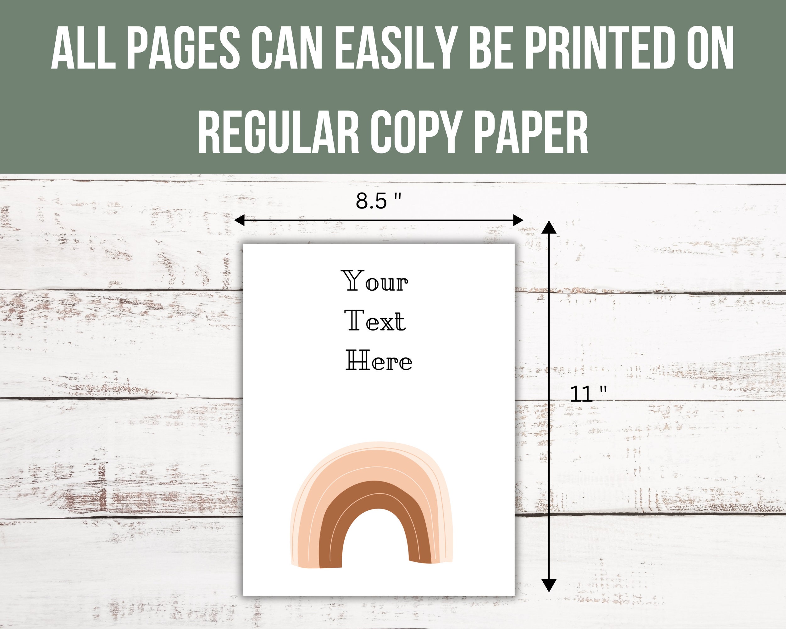 EDITABLE Organic Rainbow Binder Covers & Spines Printable Binder Covers ...