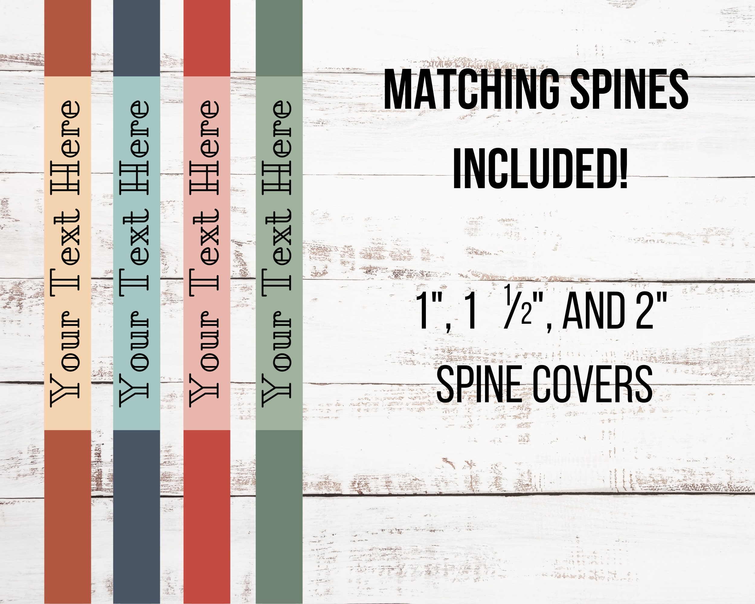 EDITABLE Organic Rainbow Binder Covers & Spines Printable Binder Covers ...