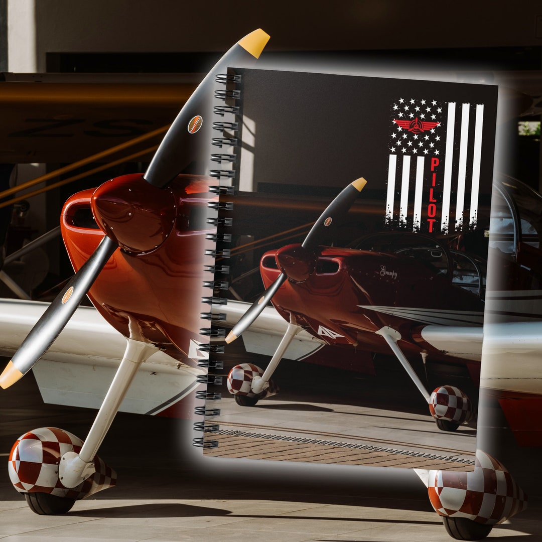 American Pilot Spiral Notebook, Flight Training Notebook, Pilot Journal ...