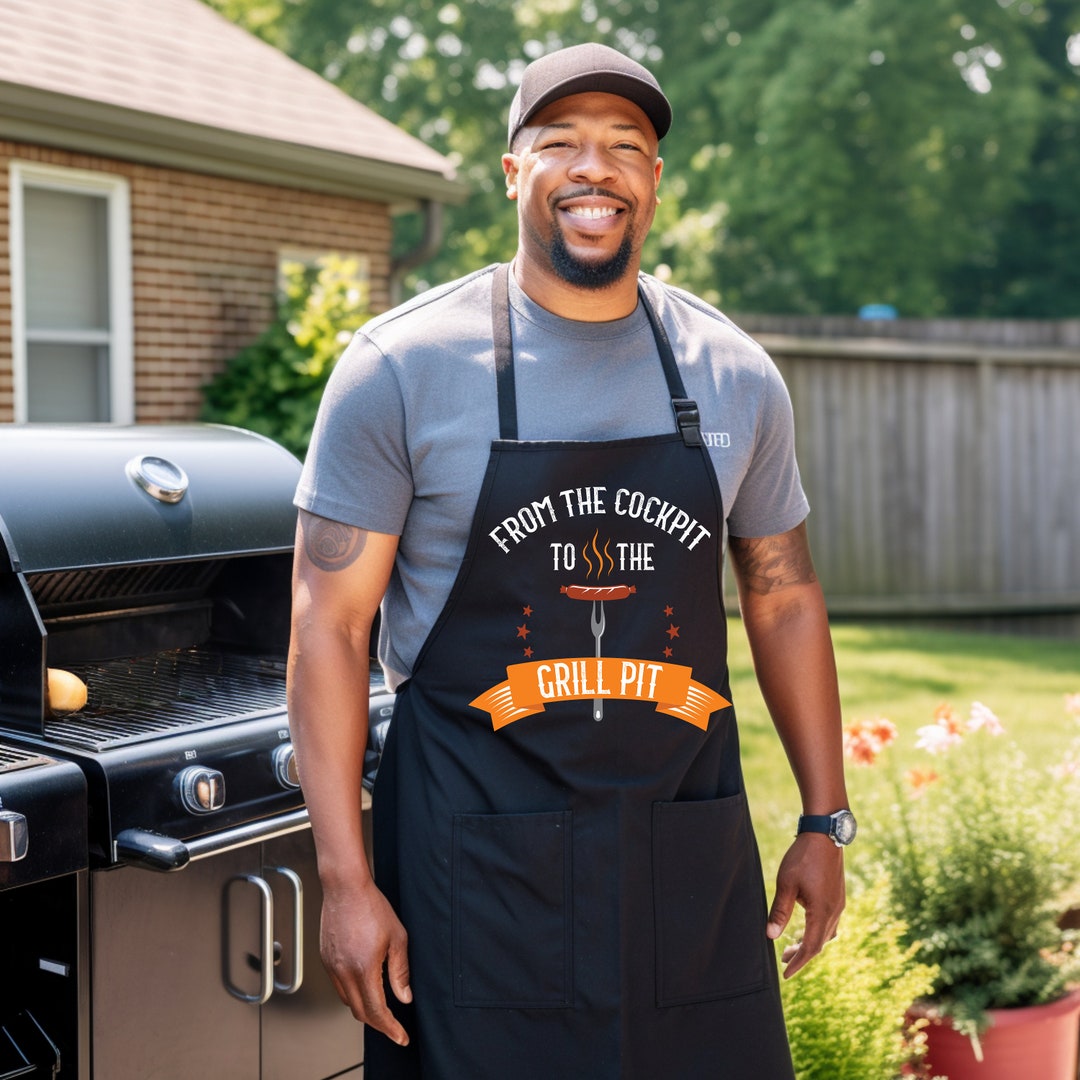From the Cockpit to the Grill Pit Apron, Pilot Aprons, Aviation ...
