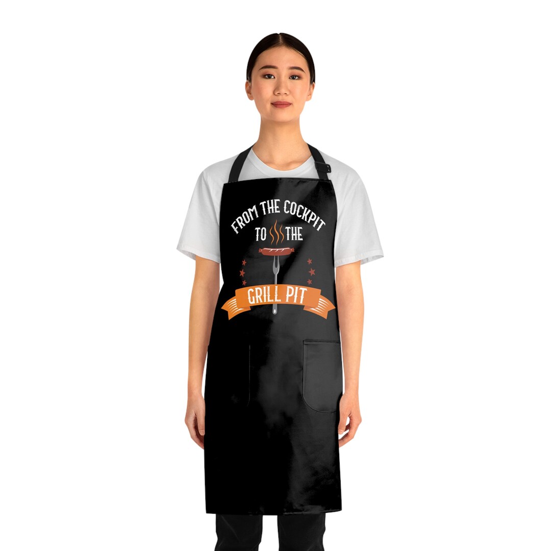From the Cockpit to the Grill Pit Apron Pilot Aprons - Etsy