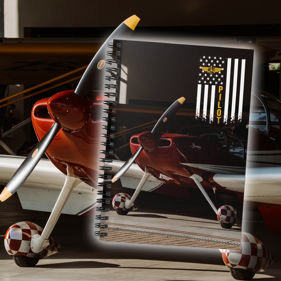 American Pilot Spiral Notebook Yellow Flight Training Notebook, Pilot ...