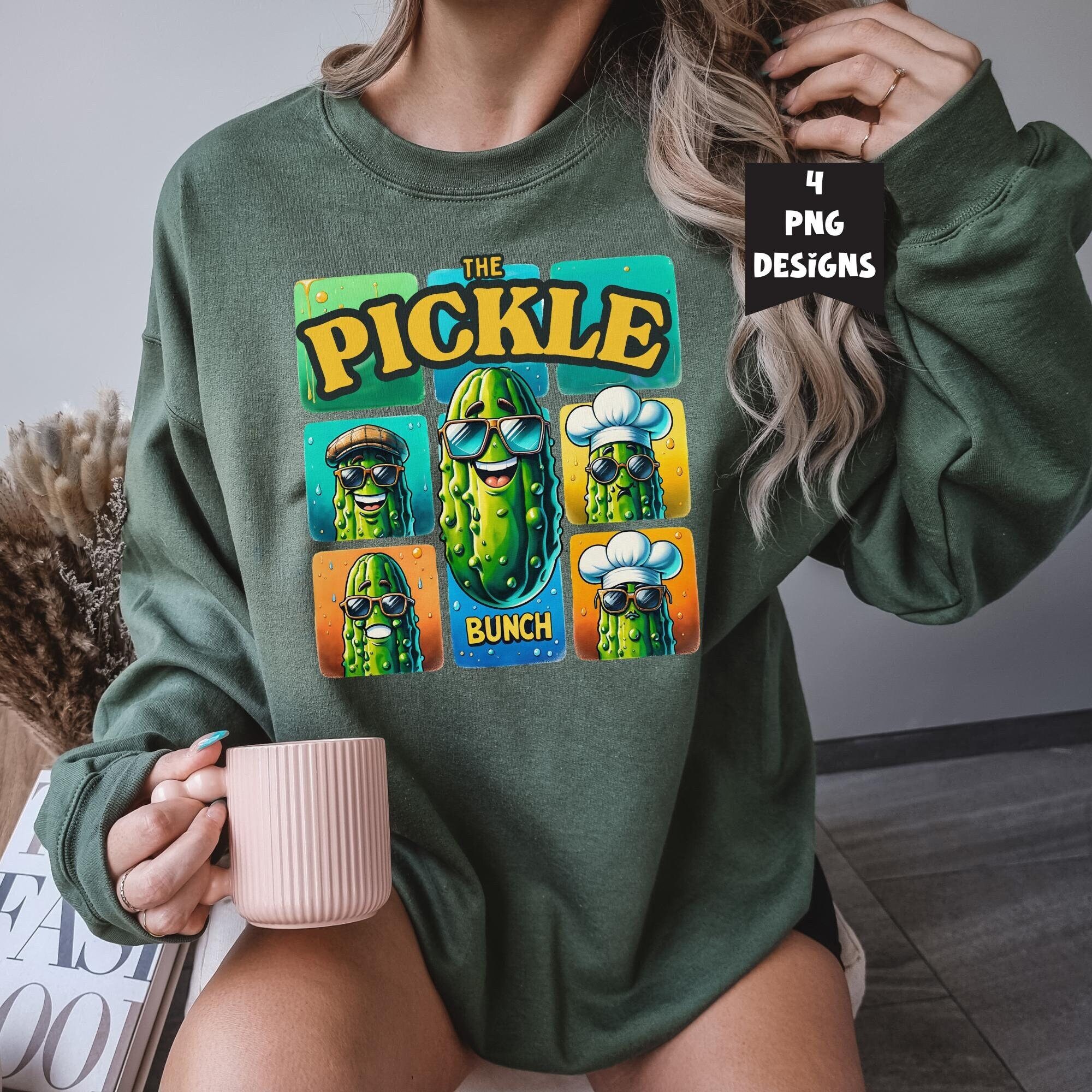 Funny Pickle Lovers Shirt PNG Sublimation Design, Funny Vintage Pickle Shirt, Funny Dill Pickled ...