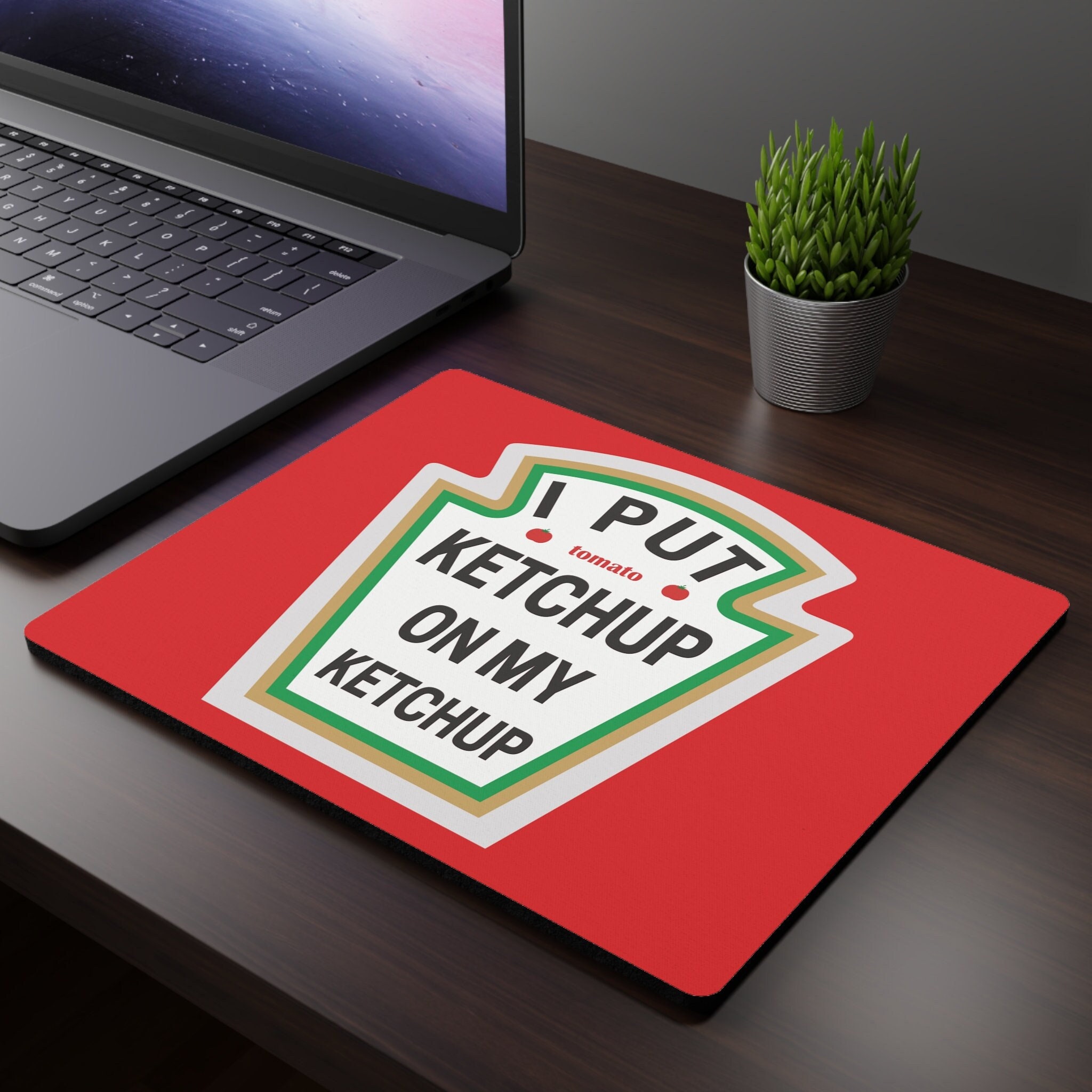 Funny Mouse Pad Desk Mat, Funny Ketchup Gift, Ketchup Label, Desk Accessories, Gag Gift ...